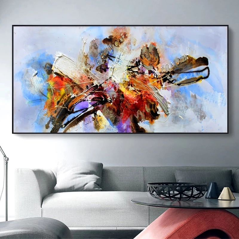 Abstract color canvas painting metope art painting – SVMc Artistic Designs